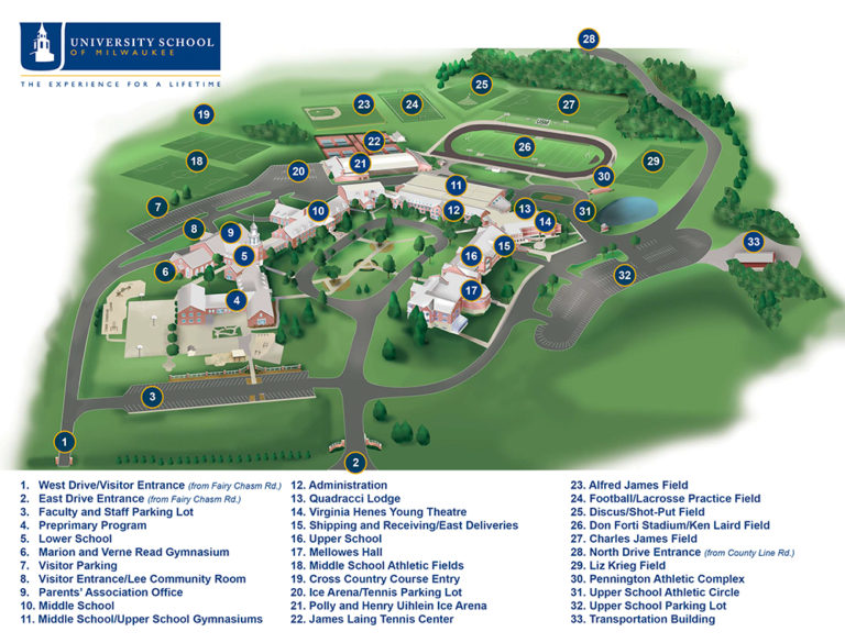 2016-usm-campus-map - Wisconsin Premier Volleyball Club